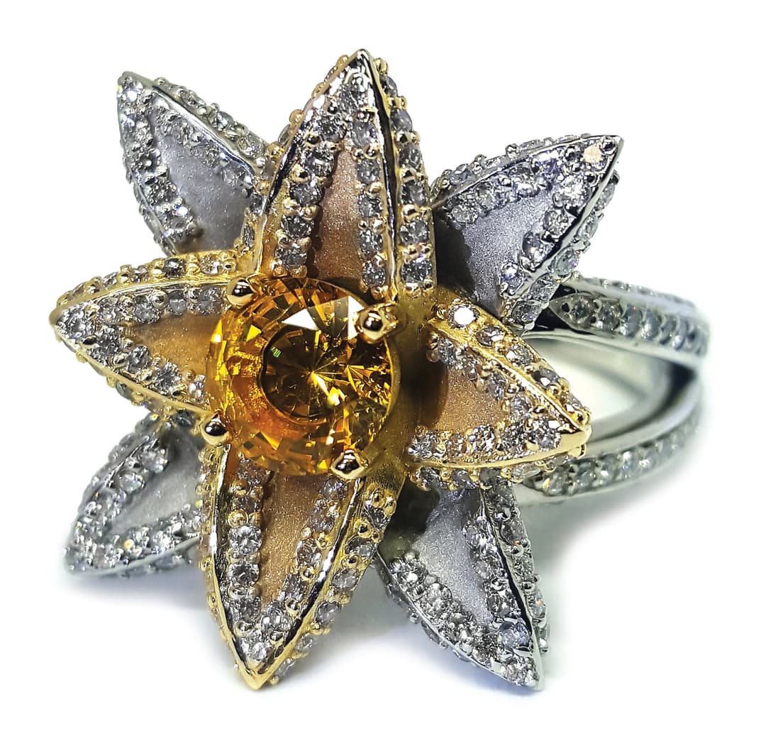 Tony Snodgrass: Flower Ring - Ganoksin Jewelry Making Community