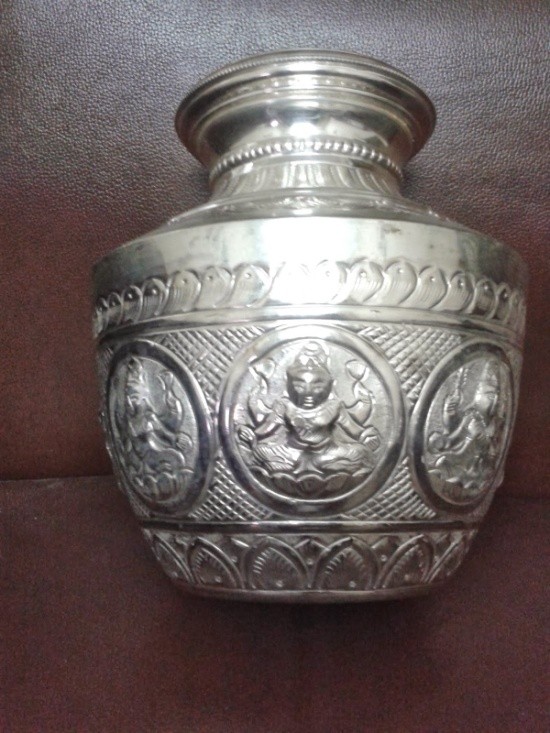 Silver Sembu, Indian repousse work - Jewelry Discussion - Ganoksin ...