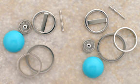 22K Gold Granulation on Turquoise Earrings - Ganoksin Jewelry Making ...