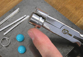 22K Gold Granulation on Turquoise Earrings - Ganoksin Jewelry Making ...