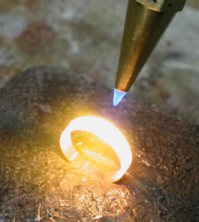 22K Gold Granulation on Turquoise Earrings - Ganoksin Jewelry Making ...